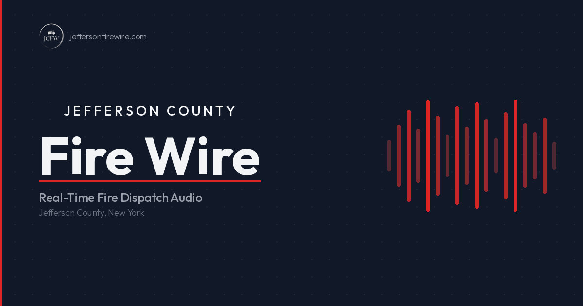 Live Jefferson County Fire Scanner | JCFW